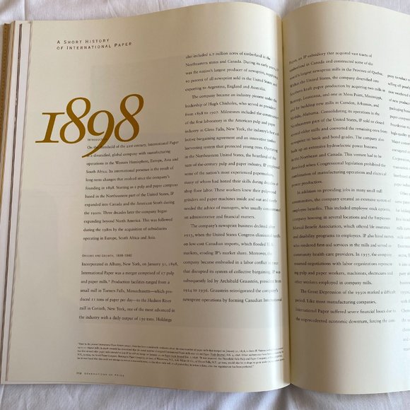 International Paper | Accents | Generations Of Pride A Centennial History International Paper ...